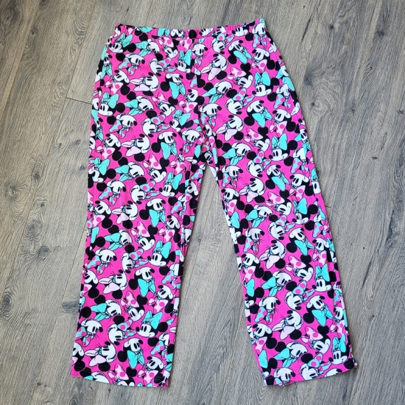 Disney | Intimates & Sleepwear | Disney Minnie Mouse Pajama Pants Pink ...